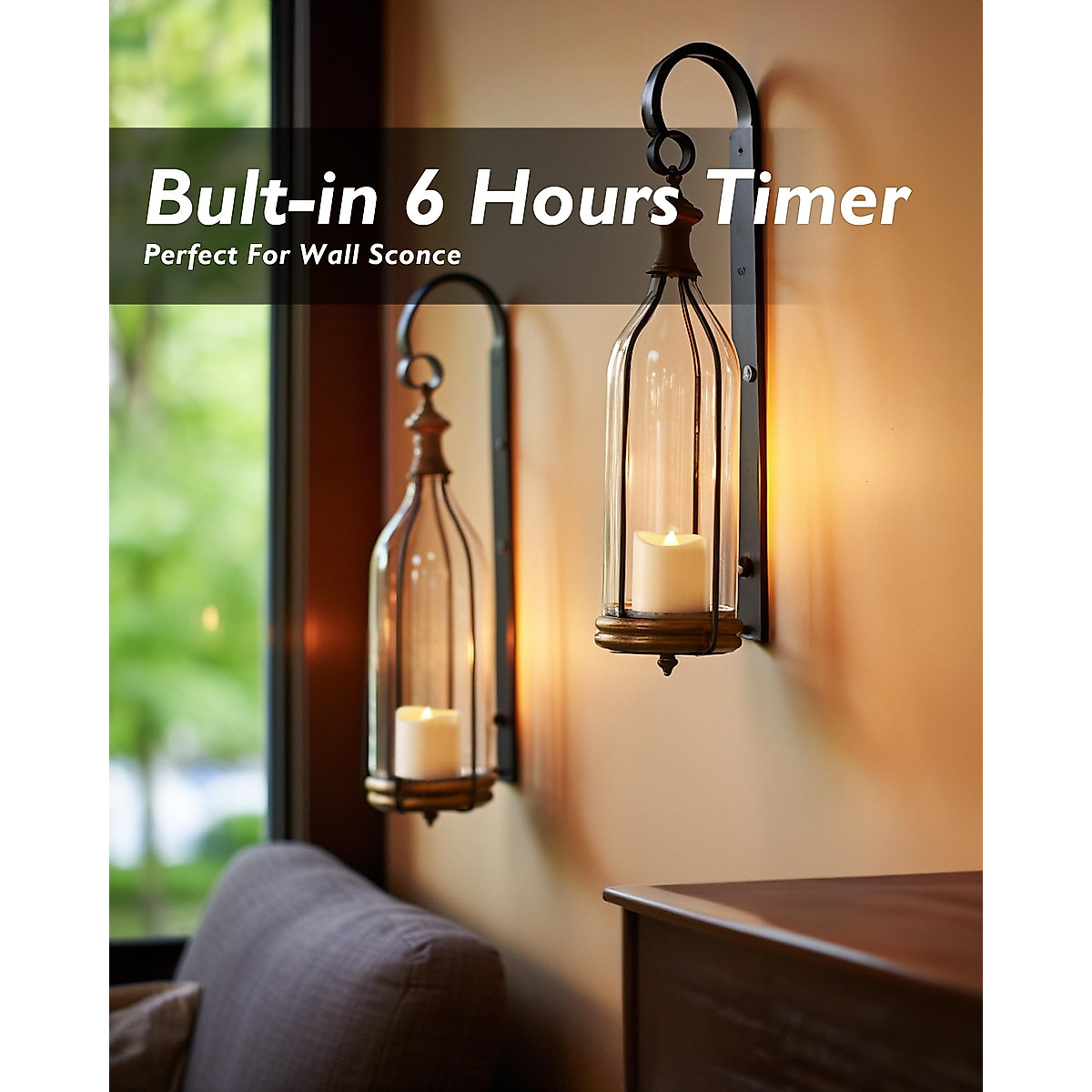 Homemory 12Pack Timer Flameless LED Votive Candles, Long Lasting Battery Operated Tea Light with Timers, 6 Hours On and 18 Hours Off Cycle Automatically for Wedding, Table Decorations (Warm White)