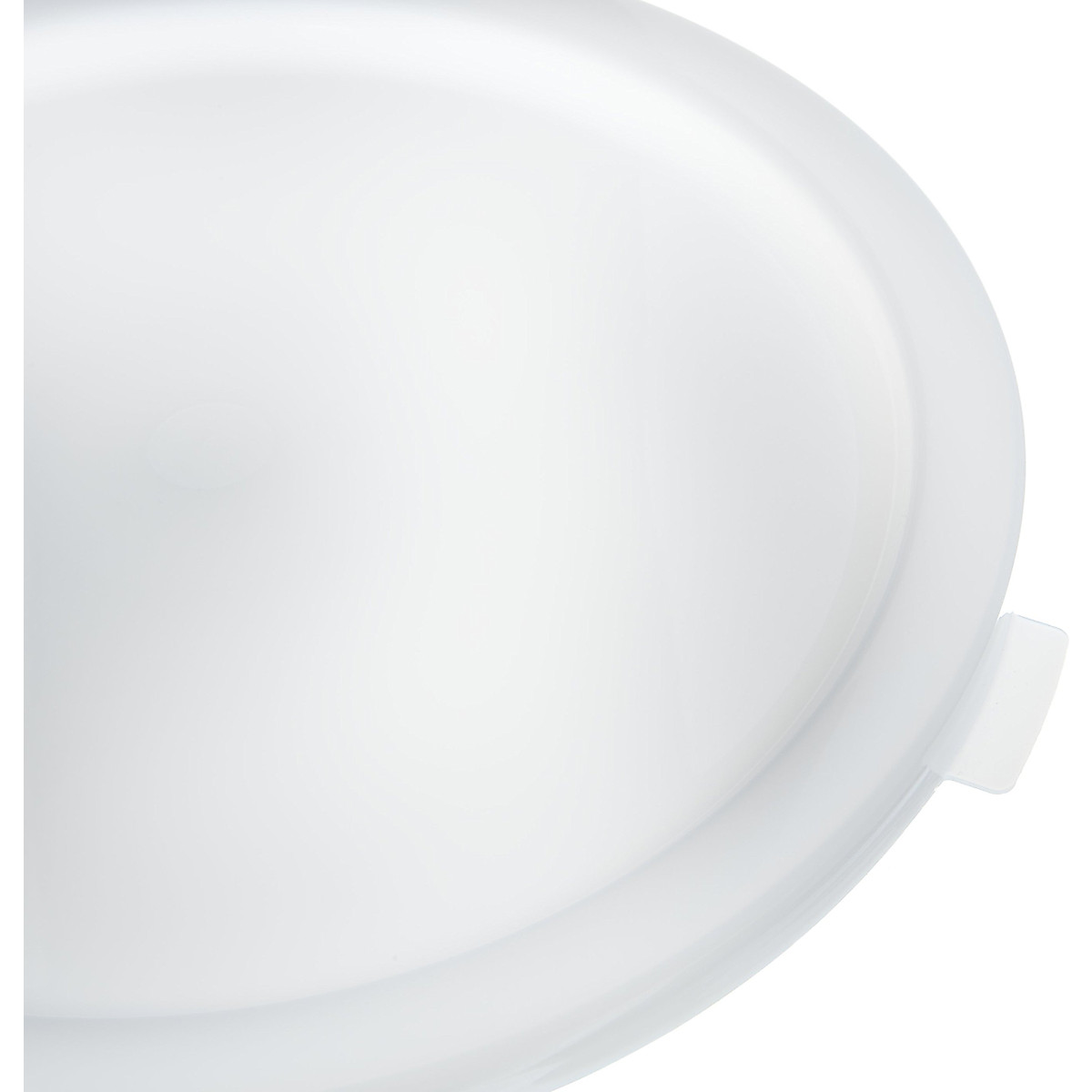 Carlisle FoodService Products Bain Marie Food Storage Container Lid with Stackable Design for Kitchens, Restaurants, Catering, Plastic, 12 To 22 Quarts, White