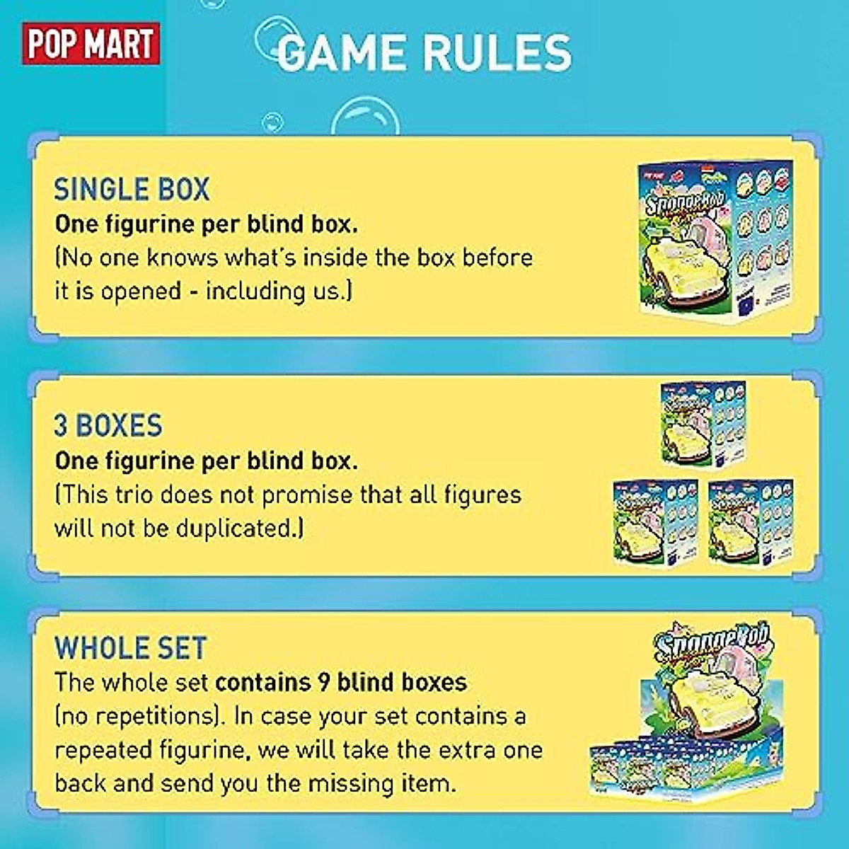 POP MART Spongebob Sightseeing Car Blind Box Figures, Random Design Box Toys for Modern Home Decor, Collectible Toy Set for Desk Accessories, 1PC