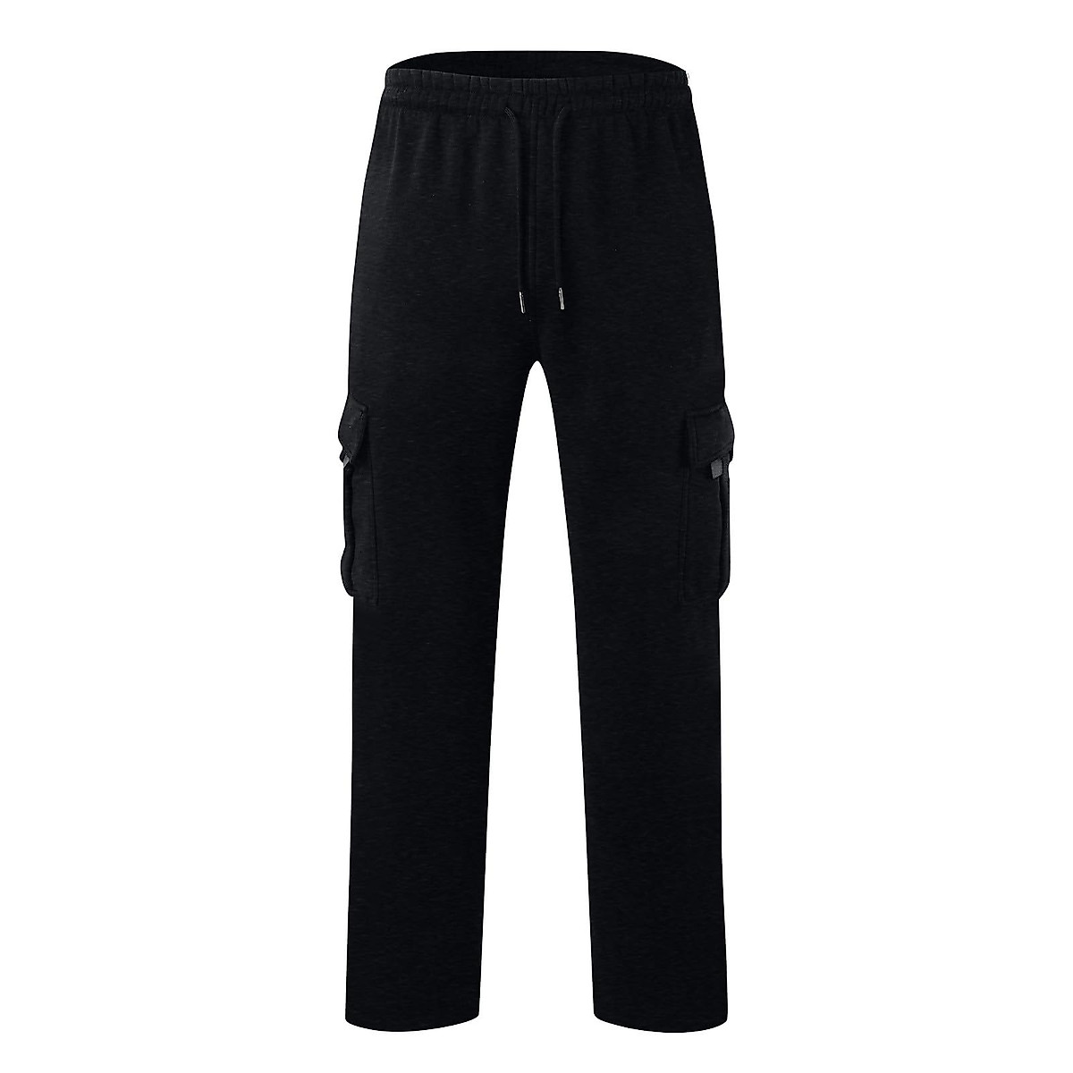 Men's Cargo Joggers Sweatpants Fleece Active Athletic Workout Jogger Sweatpants Loose Fit Drawstring Joggers Gym Running Pants Stretch Trousers Casual Pants with Multi Pockets Today