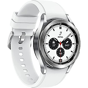 SAMSUNG Galaxy Watch 4 Classic 42mm Smartwatch with ECG Monitor Tracker for Health, Fitness, Running, Sleep Cycles, GPS Fall Detection, LTE, US Version, Silver