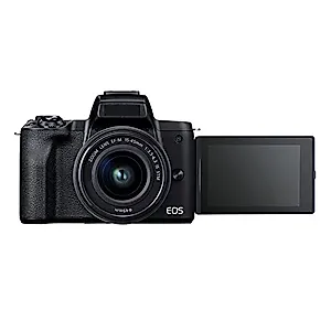 Camera EOS M50 II Mirrorless Camera Digital Camera with EF-M 15-45mm F/3.5 Lens Compact Camera Professional Photography Digital Camera (Color : All)