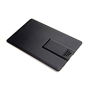 KINMIN Credit Card USB Flash Drive 64GB 50 Pack Business Card Bank Card Shape Flash Drive Memory Stick Key Credit USB Drive Black