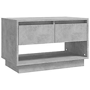 TV Cabinet Home Living Room Furniture Stereo HiFi Drawer Cabinet TV Stand Unit Entertainment Centre Grey Sonoma Engineered Wood (Concrete Grey)