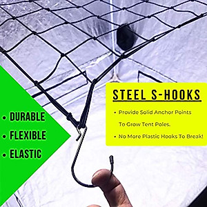 2-Pack Grow Tent Trellis Net for 4x4/5x5 & 4x2 Grow Tents