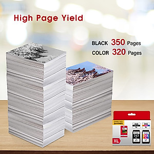 PG 243 CL 244 XL Ink Cartridges,Black and Color Combo Pack, Remanufactured Ink Cartridge Replacement for Canon PG243 CL244 XL Compatible for TS3122 MX492 MG2522 MG2922 MG2420 TR4520 Printer