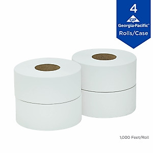 Georgia-Pacific Professional Series Jumbo Jr. 2-Ply Toilet Paper by GP PRO (Georgia-Pacific), 2172114, 1000 Feet Per Roll, 4 Rolls Per Case