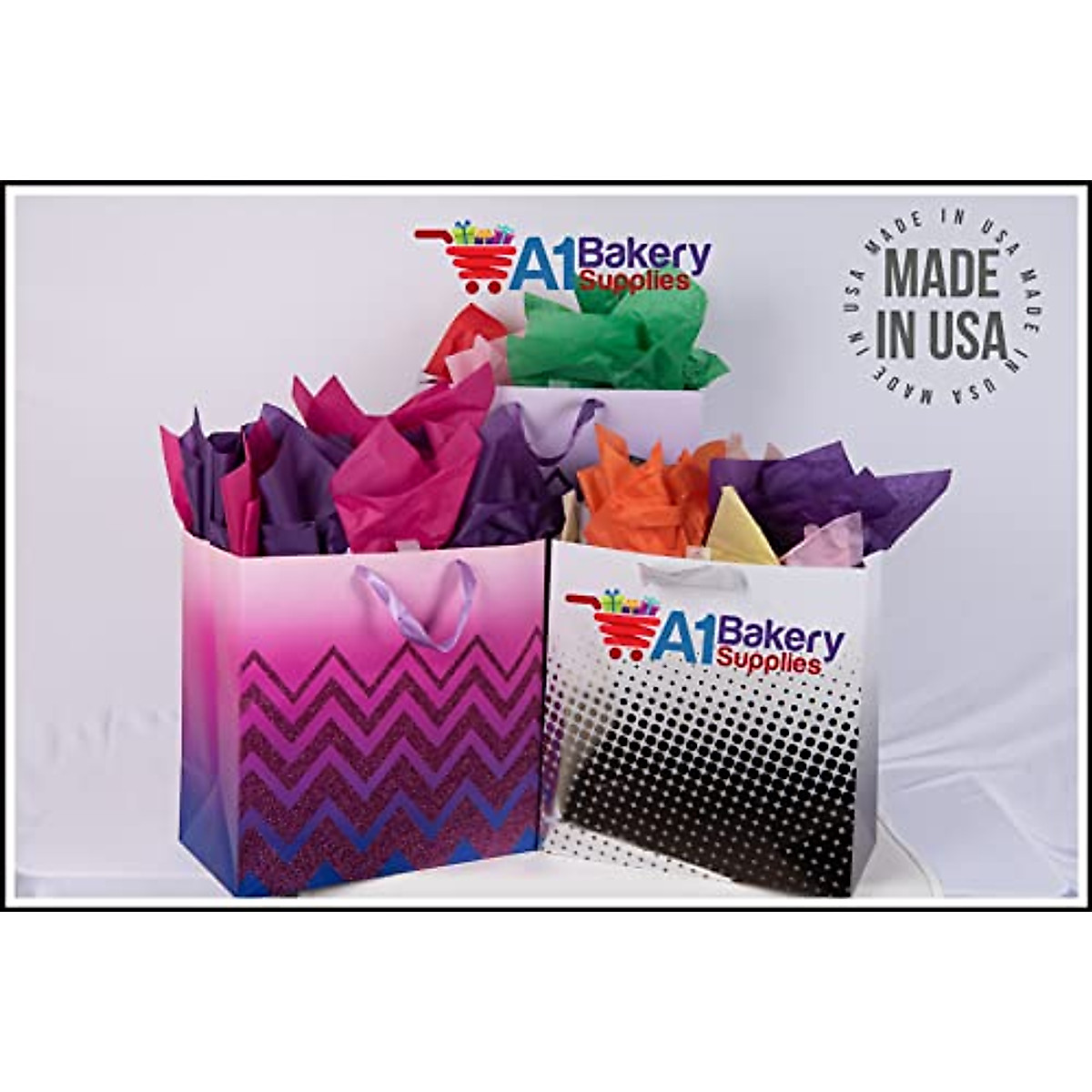 Blue Haze Tissue Paper 15x20" 100pk A1BakerySupplies® Premium High Quality Gift Wrap Tissue Paper Made in USA