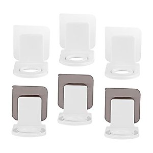Cabilock 6 Pcs Shower Gel Holder Hanging Storage Shelves Body Wash Container Hanging Storage Racks Storage Brackets Trace-free Storage Holders Pp Wall-mounted Storage Racks Detergent Racks
