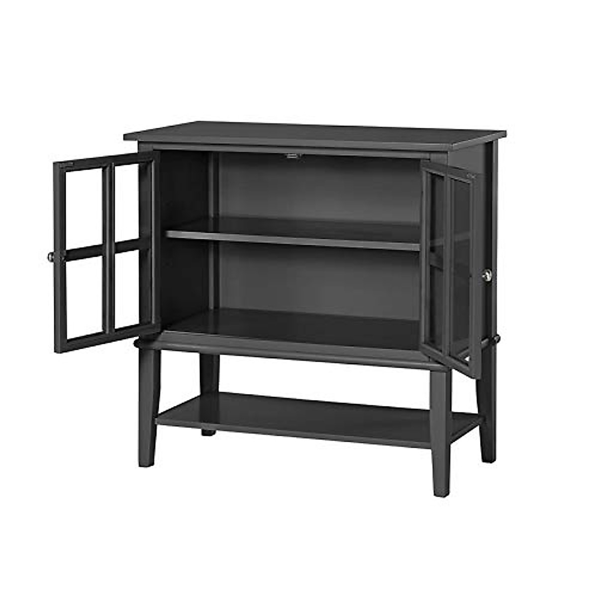 Ameriwood Home Franklin 2 Door Storage Cabinet, Black