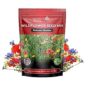 85,000 Wildflower Seeds, 35 Varietiey Wild Flowers Bulk Flower Seeds, Mix of Annual and Perennial Bulk Packet Seeds for Planting, Perennial Wild Flower Seeds, Semillas de Flores Hermosas
