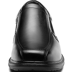 SVNKE Men's Casual Slip-on Loafers Stretch Shoes Square Toe Wedding Dress Shoes Luxury Bussiness Office Shoes Black 10