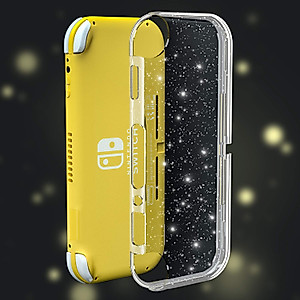 Switch lite Protective Case, Switch lite Clear Glitter Case, Shiny Sparkly Switch Lite TPU Cover - 1 Pack