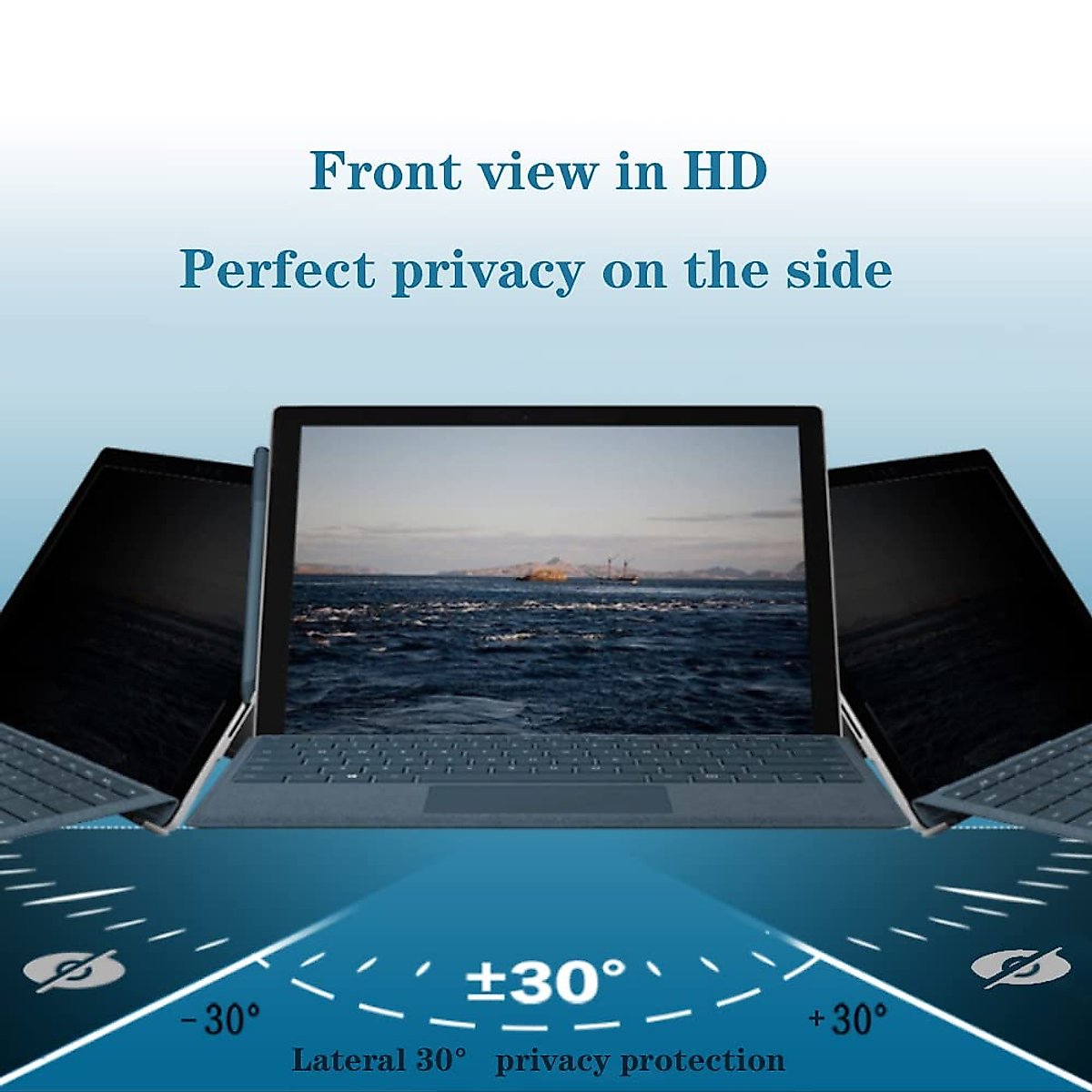 YBP Privacy Screen for-Surface Book 3/2/1 15 - Easy On/Off,Anti-Spy, Reusable and Removable,Privacy Filter for Microsoft Surface Book 3/2/1 15 Inch