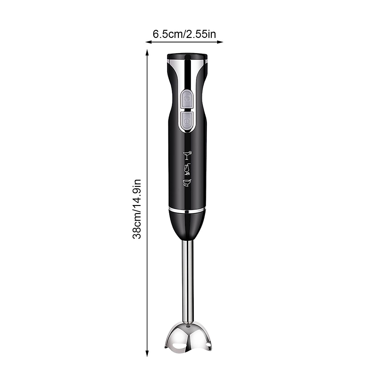 Electric Hand Blender, 550g Portable Hand Blender Mixer Stick With Easy Control Grip, Simple To Use Food Blender Hand Mixer For Smoothies, Puree Baby, Food And Soup
