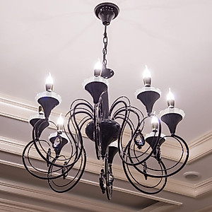 Bonuci 6 Pcs Chandelier Bobeche 4 Side Holes 4 Inch Chandelier Clear Bobeche Lamp Elegant Chandelier Parts Cups for Hanging Chandelier Wedding Birthday Party Decor(Plastic, Classic Style)