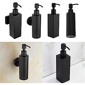 Bottles for Bathroom Toilet Kitchen 2 PCS 200ml Foaming Soap Dispensers Empty Stainless Steel Liquid Soap Pump Bottles for Soap Holder