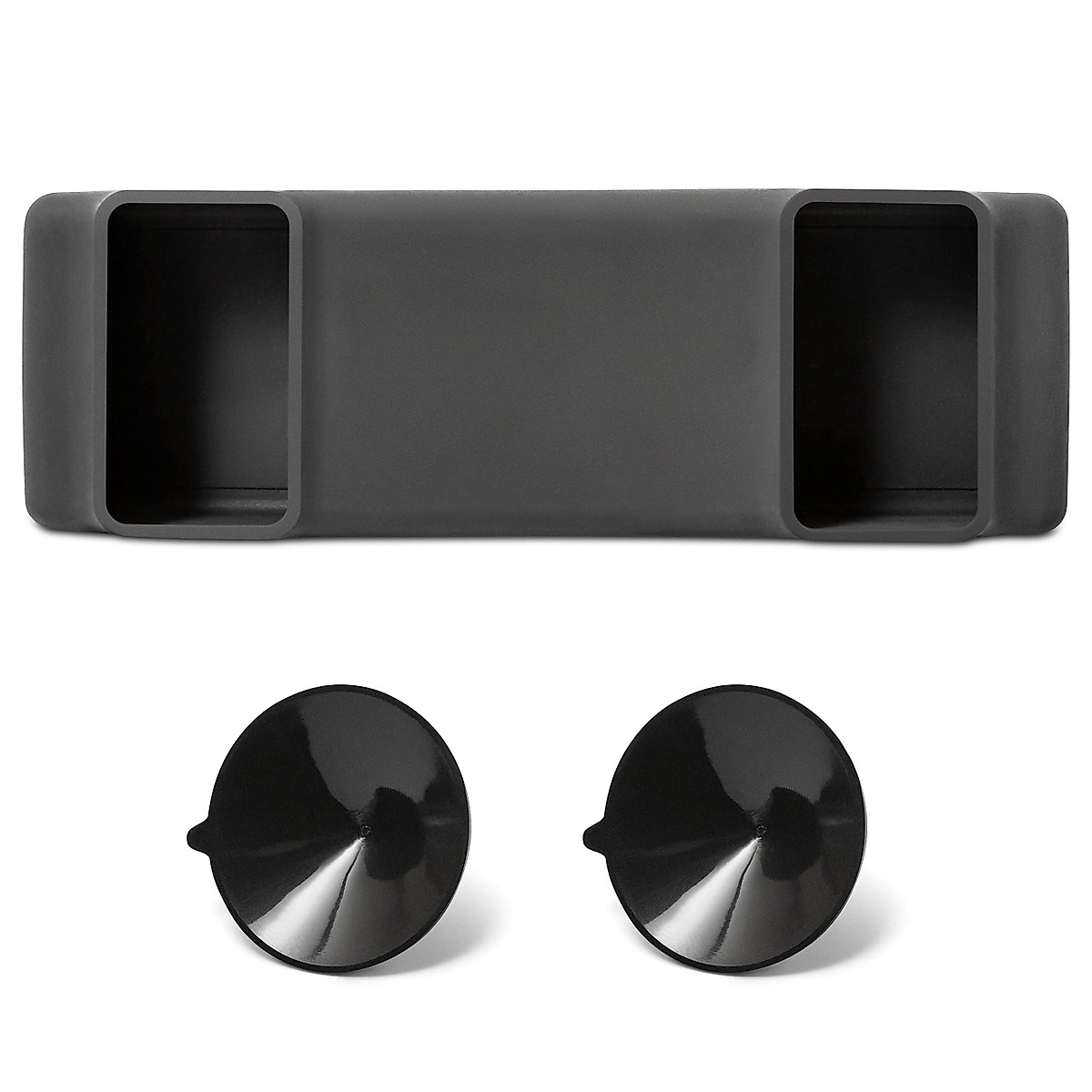 Silicone Skin for SunPass Pro and SunPass Portable (Florida), UNI Pass by E-Pass, and Rectangular EZ Pass with Suction Cups. Wraps Your Transponder for a Discreet Look. Includes Black Suction Cups
