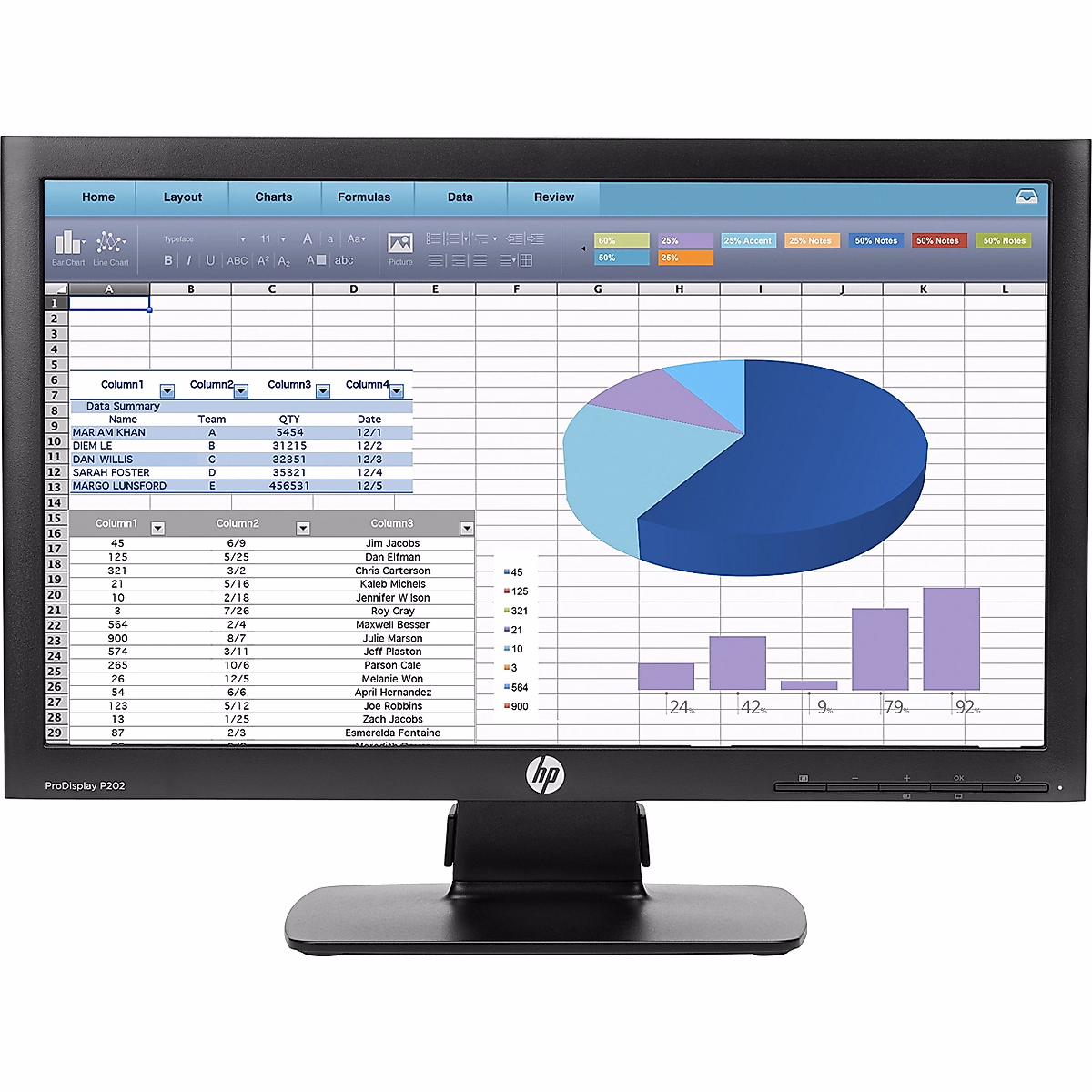 HP Business K7X28A8#ABA 20" ProDisplay P202m Monitor