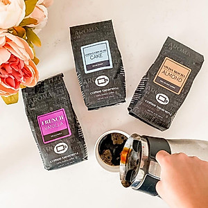 Vanilla Bean Decaf Coffee by Coffee Beanery | 12oz Flavored Decaf Coffee Ground Medium Roast Coffee | 100% Specialty Arabica Coffee Ground | Gourmet Coffee | Flavored Very Fine Ground Coffee Medium Roast