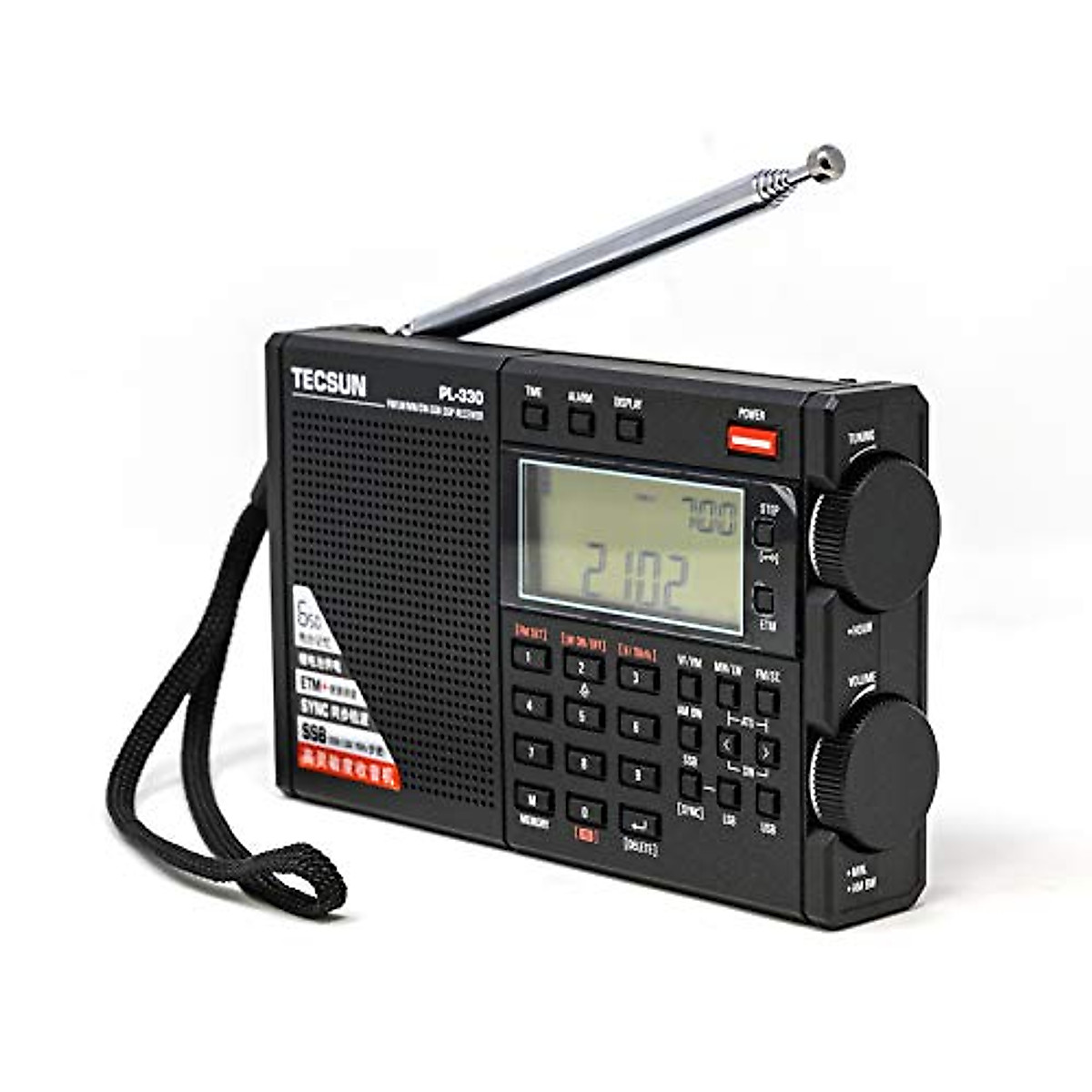 Tecsun Digital PL330 AM/FM/LW/SW Worldband Radio with Single Side Band Receiver