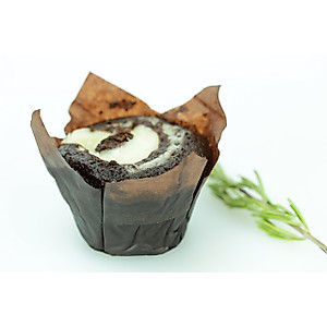 Brown Tulip Baking Cups, Large Size, Pack of 50