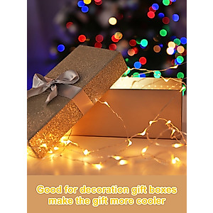 Fibevon Fairy Lights Battery Operated, 12-Pack 7.2ft w/20 LED Mini Lights Waterproof String Lights for Mason Jar/Centerpiece Table/Bedroom/Wedding/Valentines/Christmas/Outdoors/Indoor Decoration