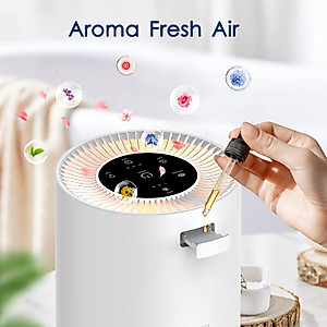 2 Pack MOOKA AP-S0610L Air Purifier Filter, 3-in-1 True HEPA Filter, High-Efficiency Activated Carbon Air Filter for Smoke, Odor, Dander, Pollen