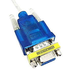 WOVTE DB9 Female to Female Mini Gender Changer Coupler Adapter Connector Pack of 2