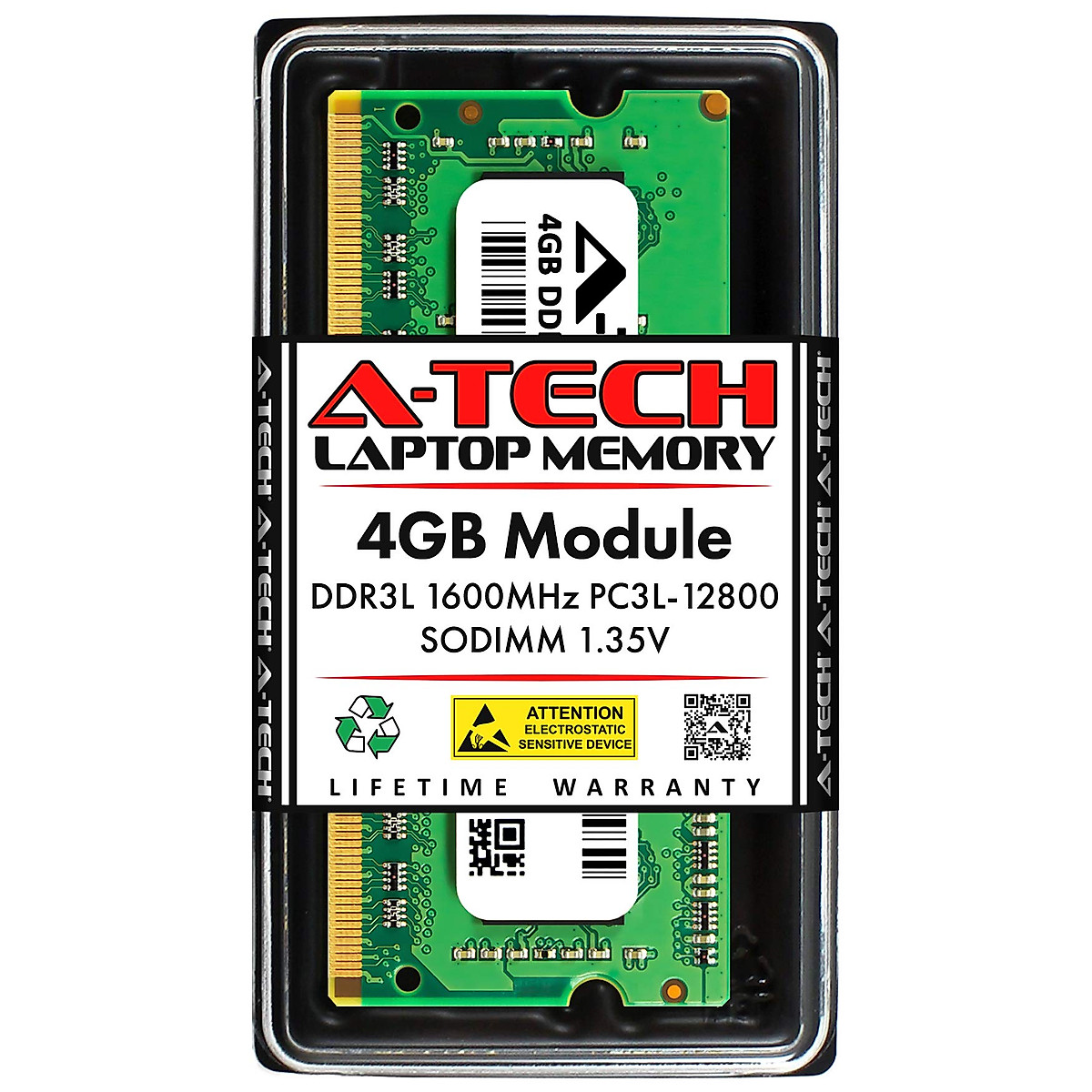 A-Tech 4GB RAM Replacement for HP 691740-001 | DDR3/DDR3L 1600MHz PC3L-12800 1.35V SODIMM 204-Pin Memory Module