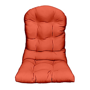 RSH Decor: Tufted Adirondack Chair Cushion | 42.5” x 21” | All-Weather Spun Fabric | Water and Fade-Resistant | Outdoor Cushion for Patio Furniture | Coral