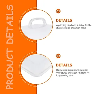 BESTonZON Plastic Cake Dome Cover Rectangular Clear Desert Cloche Display Cake Plate Serving Platter Cheese Cloche Dome Food Cover for Bread Dessert Snack 38.5X29CM