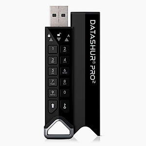 iStorage datAshur PRO2 8 GB | Secure Flash Drive | FIPS 140-2 Level 3 Certified | Password protected | Dust/Water-Resistant