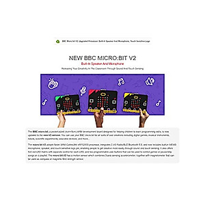 Waveshare BBC Micro:bit V2 Upgraded Processor Built-in Speaker and Microphone with Touch Sensitive Logo