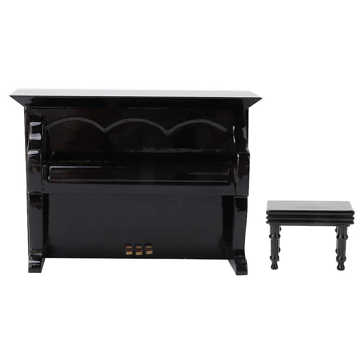 FTVOGUE Miniature Wooden Piano Model Musical Instrument Model Home Decor Ornaments Furniture Scene Accessories