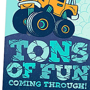 Hallmark Birthday Card for Kids (Monster Truck Sticker)