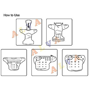 ALVABABY Baby Pocket Newborn for Less Than 12pounds Baby Snaps Cloth Diapers Nappy 6pcs with 12 Inserts 6SVB05