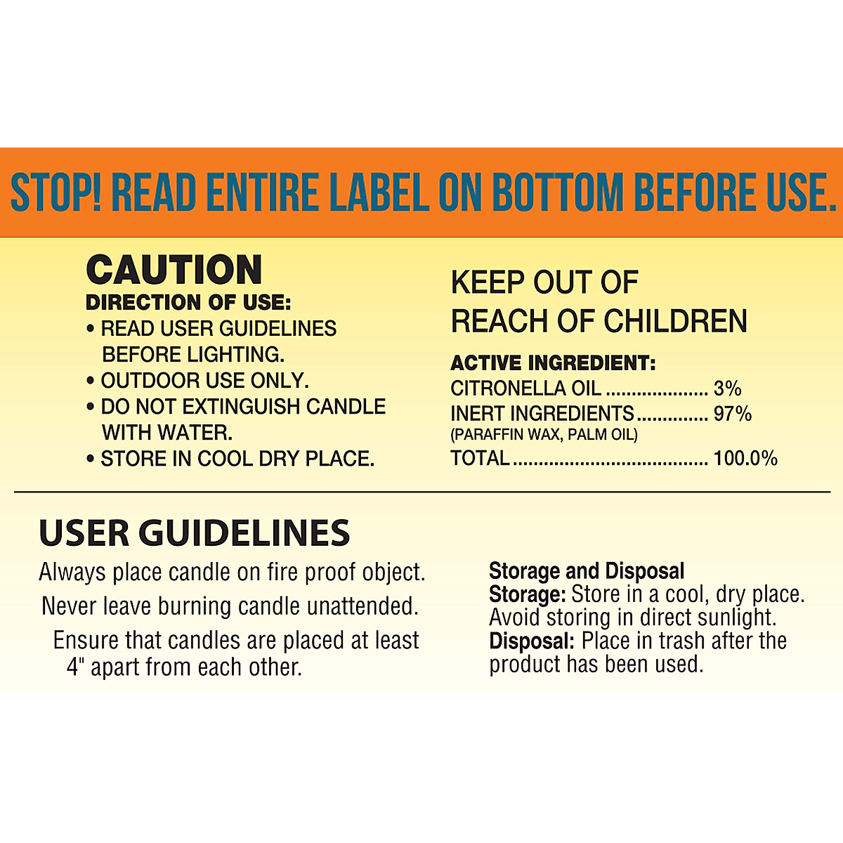 Hyoola Citronella Candles in Aluminum Cup - 6 Pack - Scented Candles Citronella - 4 Hour Burn Time - 1" x 2 Citronella Candle Outdoor and Indoor Use - Made in Europe