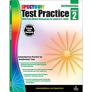 Spectrum Test Prep Grade 2 Workbook, Ages 7-8, Reading Comprehension, Language Arts & Math Workbook, Grammar, Vocabulary, Addition, Subtraction, Writing Practice Tests, 2nd Grade Test Prep Workbook