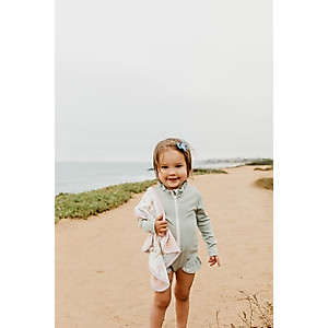 3-Layer Knit Security Blanket Set Sized 16" x 16" 2-Pack"Coral" by Copper Pearl