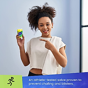 Anti-Chafing Stick - Made with 100% Plant-Based Ingredients Plus Beeswax. Works for All Distance Runners from 5K Walks/Runs to 100 Mile Ultra Marathons (1.4oz Pack of 2)