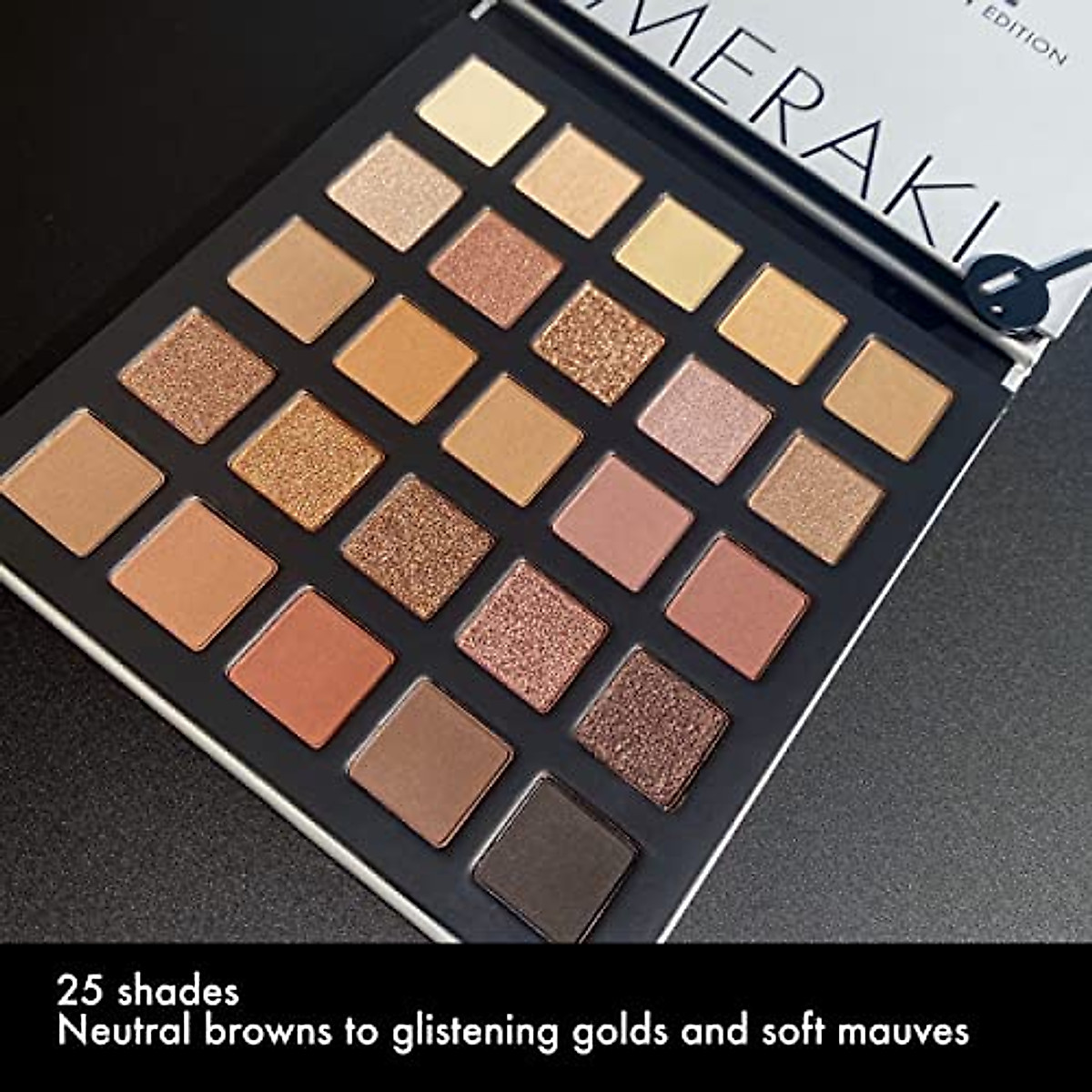 LORAC PRO Matte & Shimmer Eyeshadow Palette, Meraki | Glitter | Mirror Compact | Cruelty Free, Gluten Free, Vegan