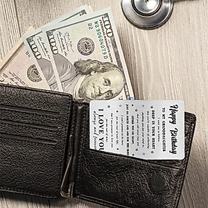 Alotozo Happy Birthday Granddaughter Card - Birthday Gifts for Granddaughter - to My Granddaughter Bday Engraved Wallet Card Inserts