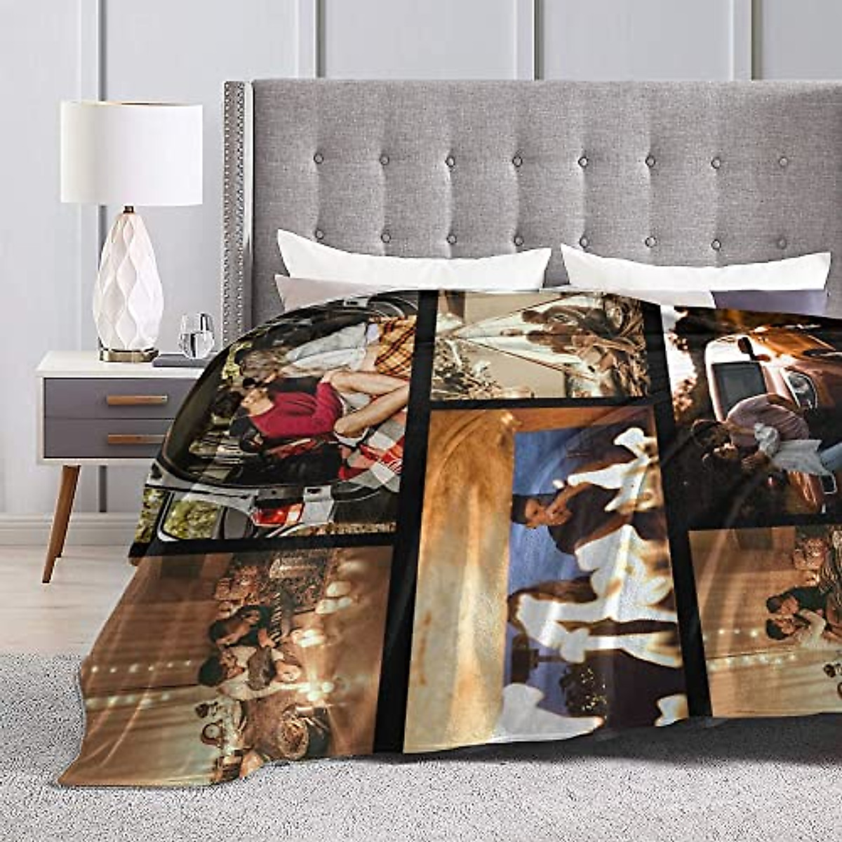 Custom Blanket with Photos Personalized Blanket Customized Throw Blanket Photos Custom Gifts for Christmas, Kids, Adults, Family Friends Lovers Dog Pets Personalized Birthday 50x30 in