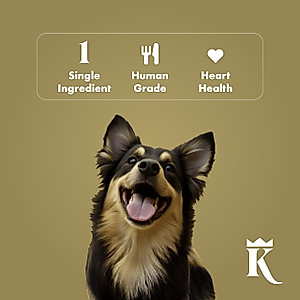 King Lou Pets - Pork Heart Bites for Dogs and Cats - USA-Made Freeze Dried Treats - Taurine, Zinc, and Iron - 1 lb Prior to Freeze-Drying