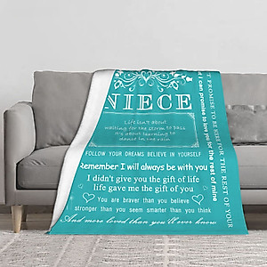 FTEFueie Niece Gifts from Aunt, Niece Birthday & Christmas Throw Blanket 50"x60"