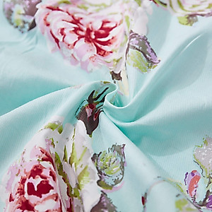 Brandream French Country Crib Bedding Set for Girls | 3 Piece Floral Nursery Set | Ruffled Baby Comforter, Crib Sheet, Crib Bed Skirt Included