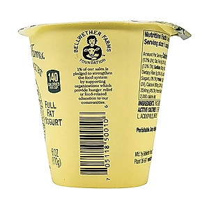 Bellwether Farms, Sheep Milk Yogurt, Plain, 6 oz