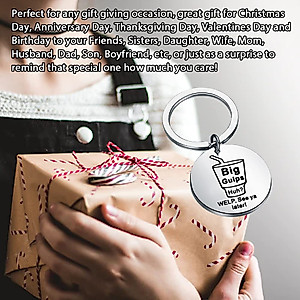 BLEOUK Dumb Dumber Movie Inspired Gift 90s Movie Fans Keychain Gift for Comedy Lover (Big Gulps Huh)