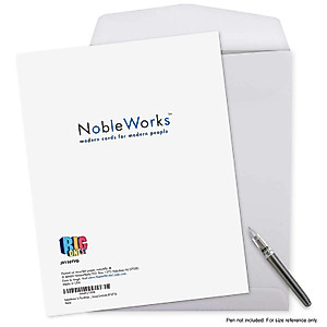 NobleWorks - Jumbo Thank You Greeting Card (Team) 8.5 x 11 Inch with Envelope (1 Pack) Large To The Whole Team J9150TYG